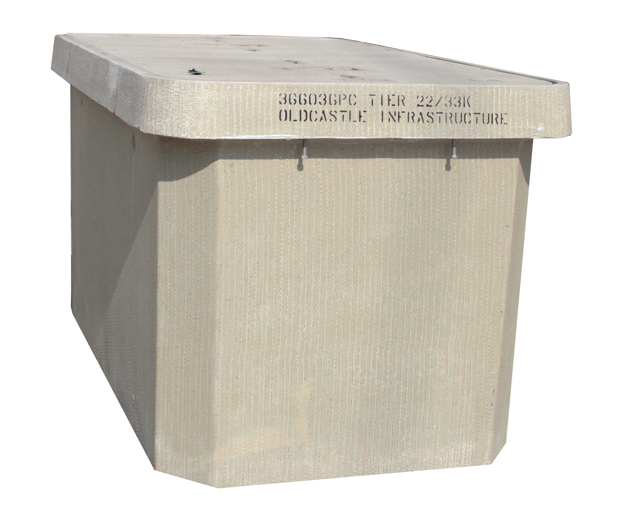 OldCastle - 36 x 60 x 36 Polymer Concrete Vault, Tier 22 - 366036-PC-PC ...